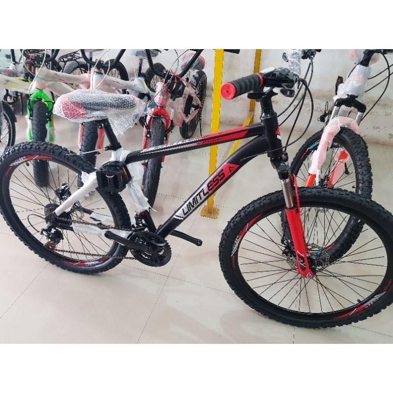 Jual Sepeda MTB 26 inch LIMITLESS ( VELG TINGGI ) ( MERAH / RED ...