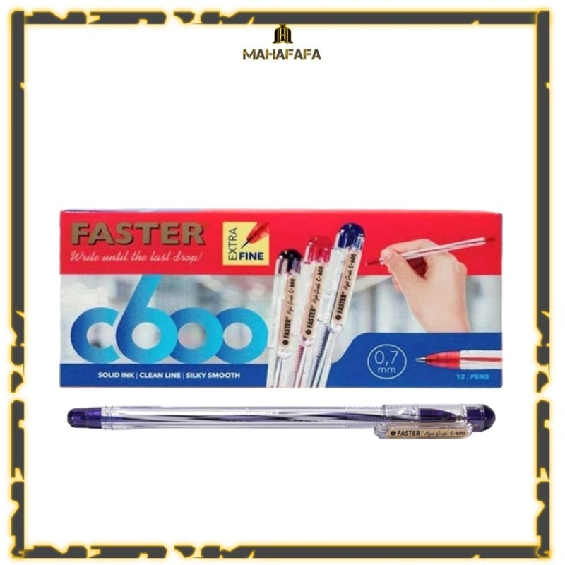 Jual Pulpen Faster C600 0.7mm / Pen Ballpoint Faster C600 | Shopee ...
