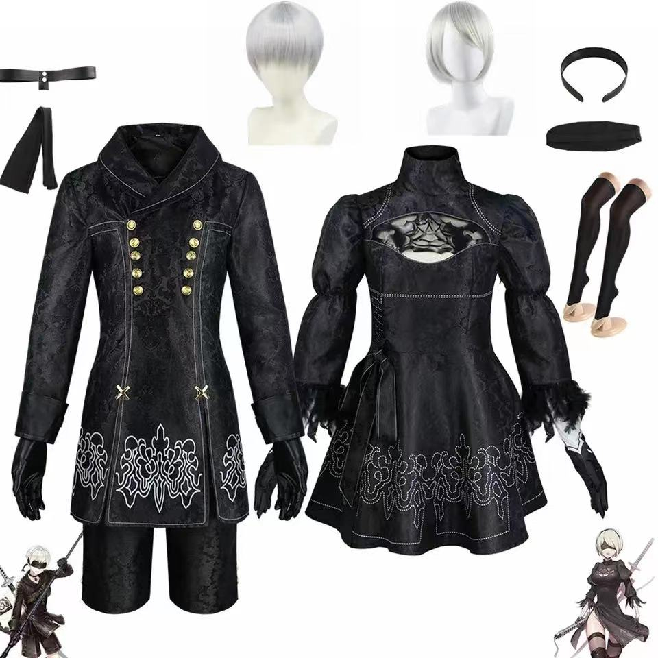 Jual Nier Automata Yorha 2B Cosplay Suit Anime Women Outfit Disguise ...