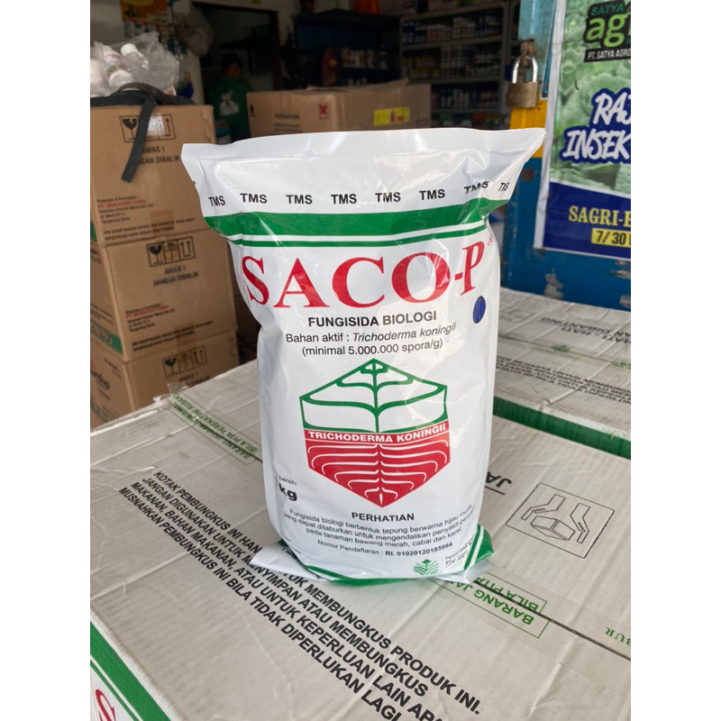 Jual Fungisida Biologi SACO-P Trichoderma Koningii kemasan asli 1kg ...