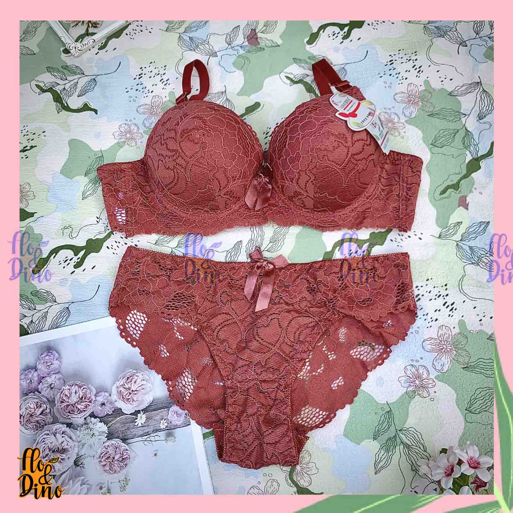 Jual BRA Set Renda Cup B yasimei | BH Set Push Up Busa Tebal + CD Sexy ...