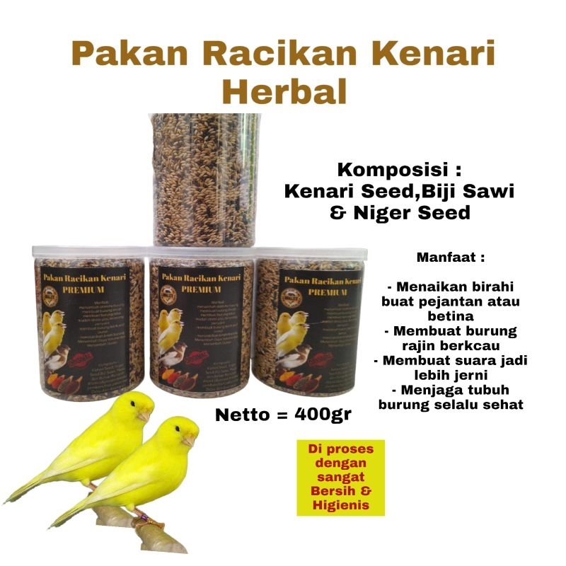 Jual Pakan burung kenari 400gr | Shopee Indonesia