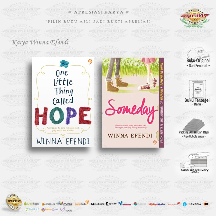 Jual NOVEL ONE LITTLE THING CALLED HOPE & SOMEDAY - Penulis: Winna ...