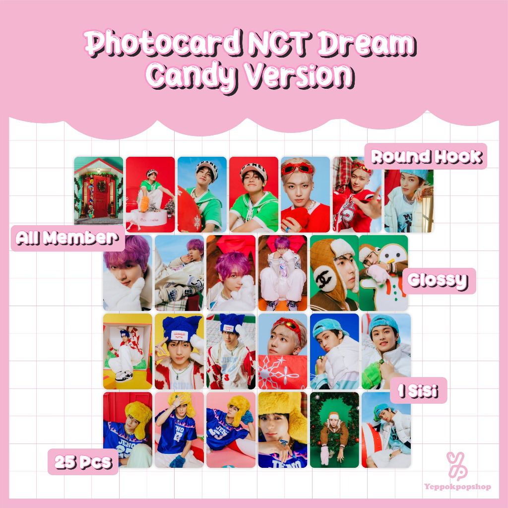 Jual PHOTOCARD NCT DREAM CANDY 23 PCS - 1 SISI | Shopee Indonesia
