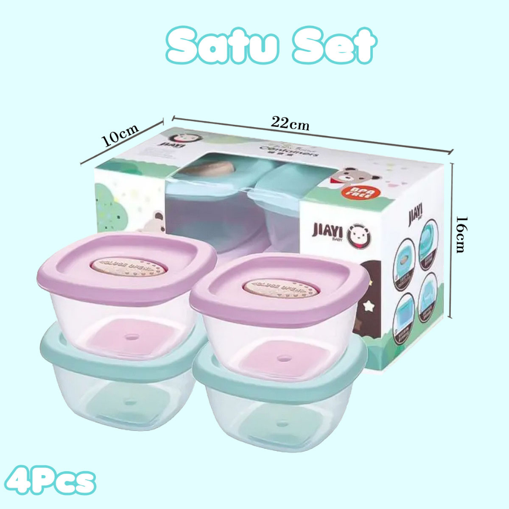 Jual AVELINE JIAYI Wadah Mpasi Bayi Tempat Penyimpanan Mpasi / Tempat ...