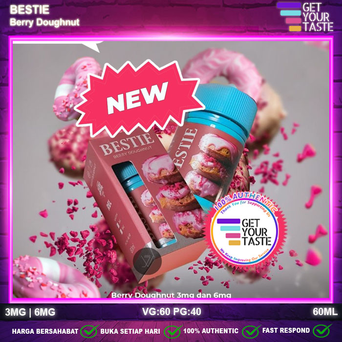Jual Liquid Bestie Berry Doughnut 60ML by Senso Liquid | Shopee Indonesia