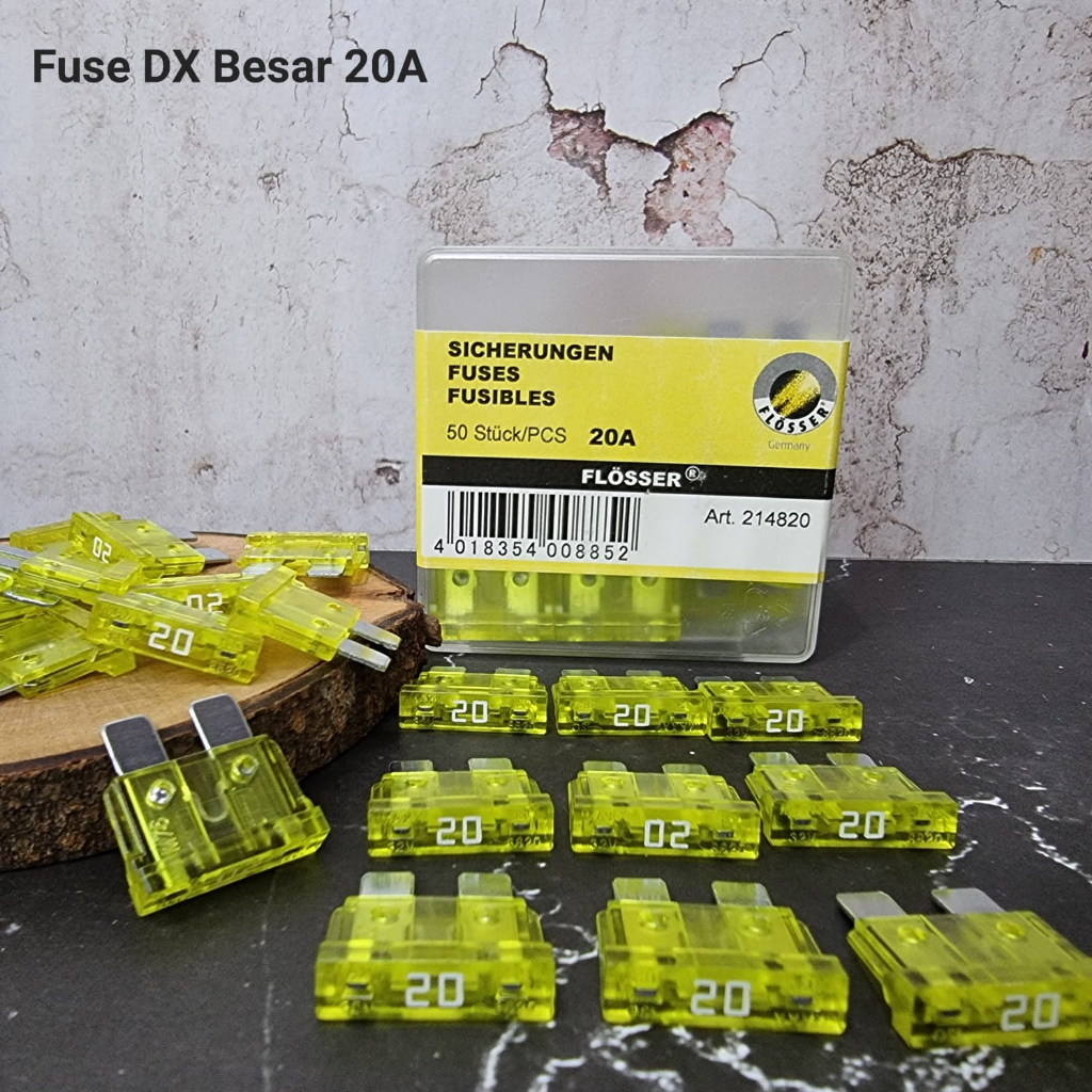 Jual FUSE DX BESAR 20A SEKRING TUSUK / TANCAP BESAR - FLOSSER GERMANY ...