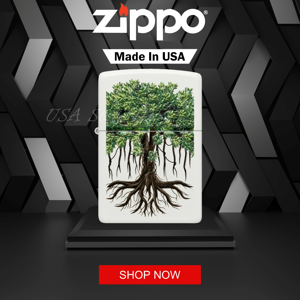 Jual Zippo Tree Life Design 214 Original Made In USA | Shopee Indonesia