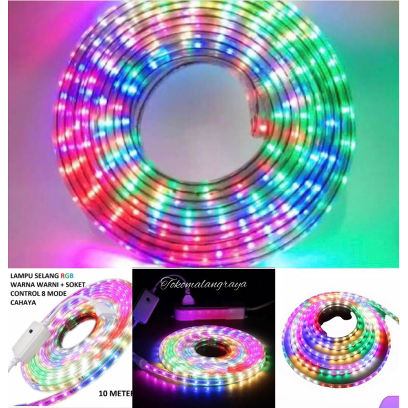 Jual lampu led strip warna warni/lampu led strip rgb | Shopee Indonesia