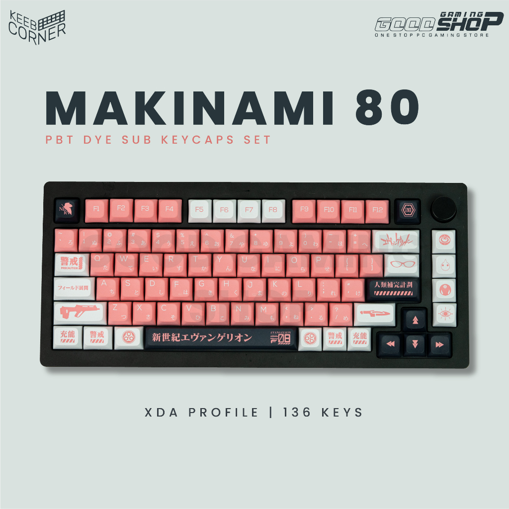 Jual KC Keycaps Makinami80 XDA 136 Keys | Shopee Indonesia
