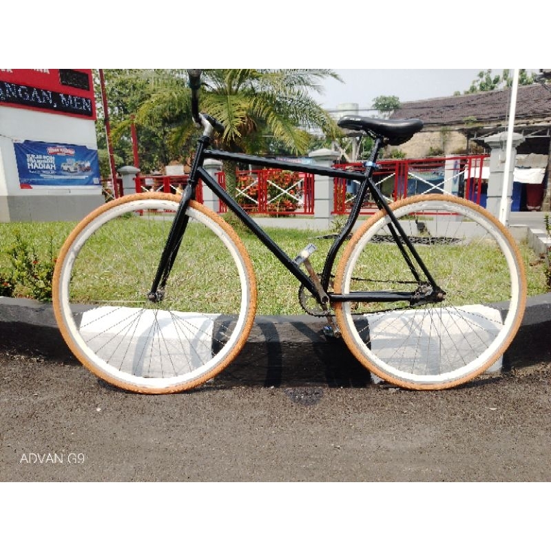Jual Sepeda fixie torpedoo warna hitam | Shopee Indonesia