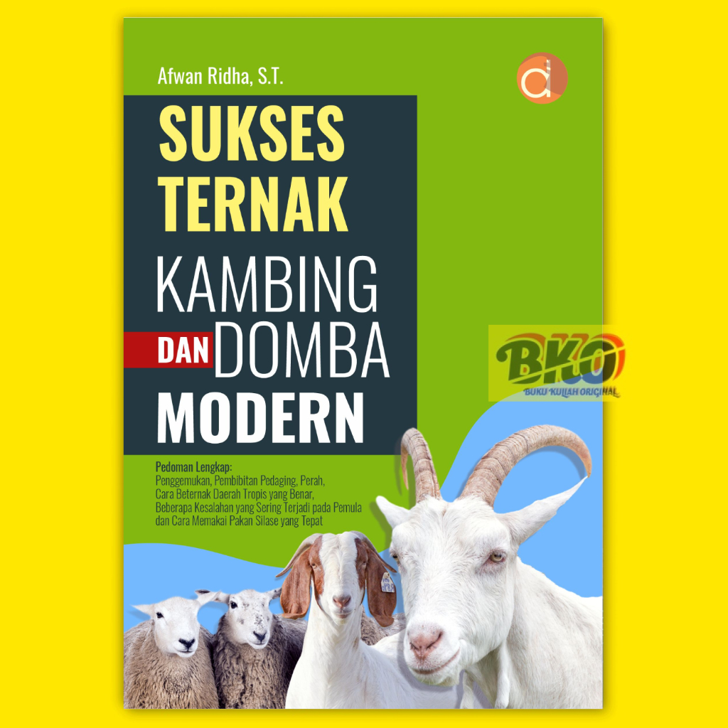 Jual Buku Sukses Ternak Kambing dan Domba Modern - Afwan Ridha, S.T. ORIGINAL | Shopee Indonesia