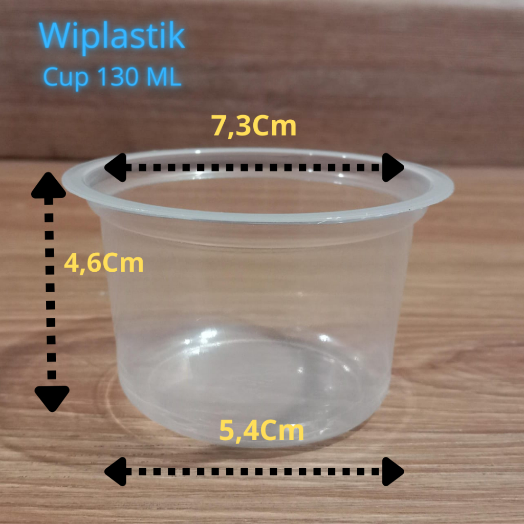 Jual CUP SIP 130ml Jelly Puding Agar isi 50pcs / gelas plastik ice ceram | Shopee Indonesia