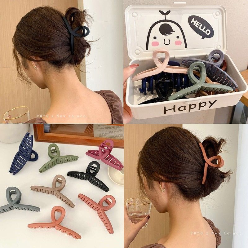 Jual Jepit/Jedai Rambut Doff Besar Korea Style [Uk 10CM] | Shopee Indonesia