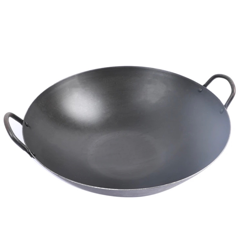 Jual Wajan Black Steel 50 | Wok black steel double ear wok 60 cm ...