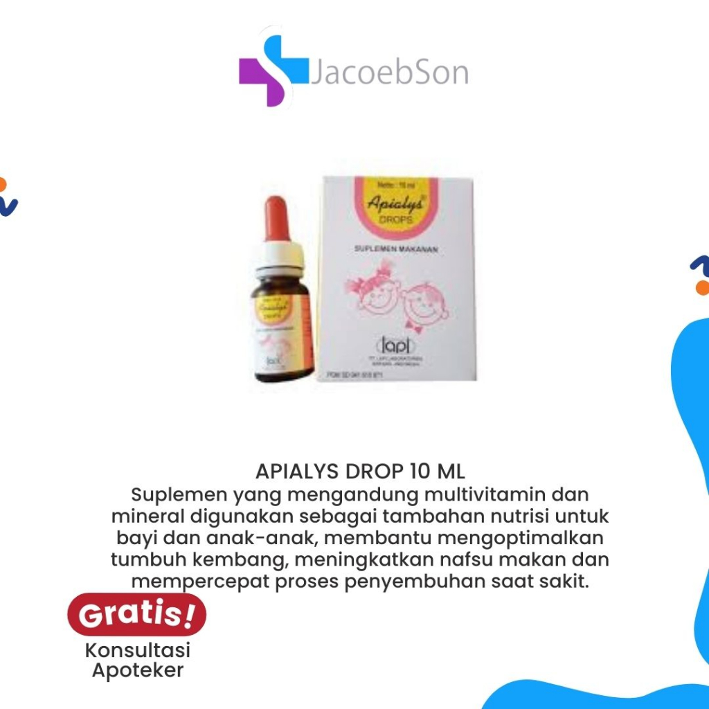 Jual APIALYS DROP 10 ML/ Suplemen Kesehatan/ Multivitamin Anak | Shopee ...