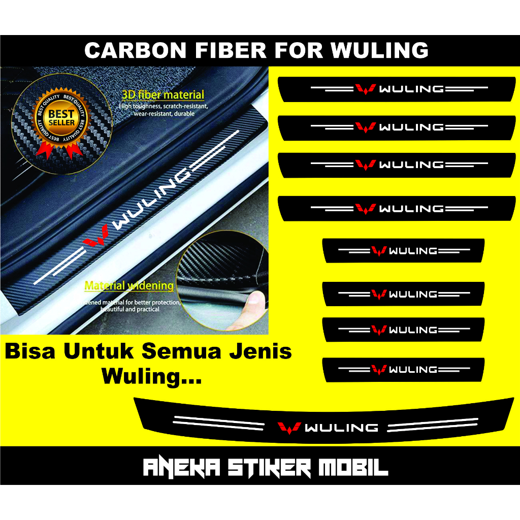 Jual Stiker Sill Plate Carbon Fiber Pelindung Pintu Mobil Untuk Mobil ...