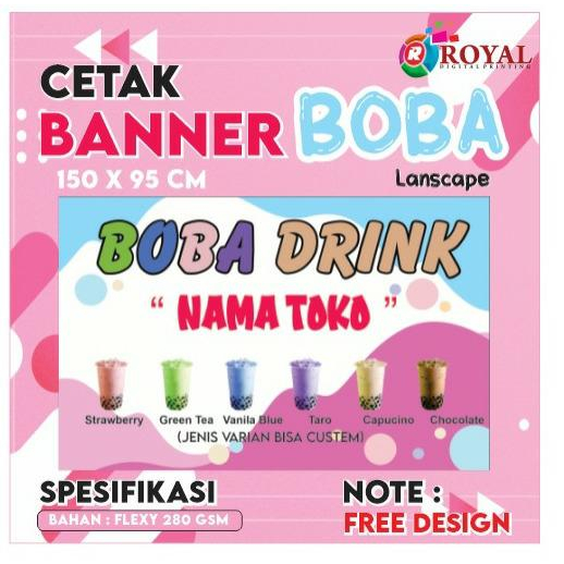Jual Spanduk Banner Bobba Minuman Pop Ice | Shopee Indonesia