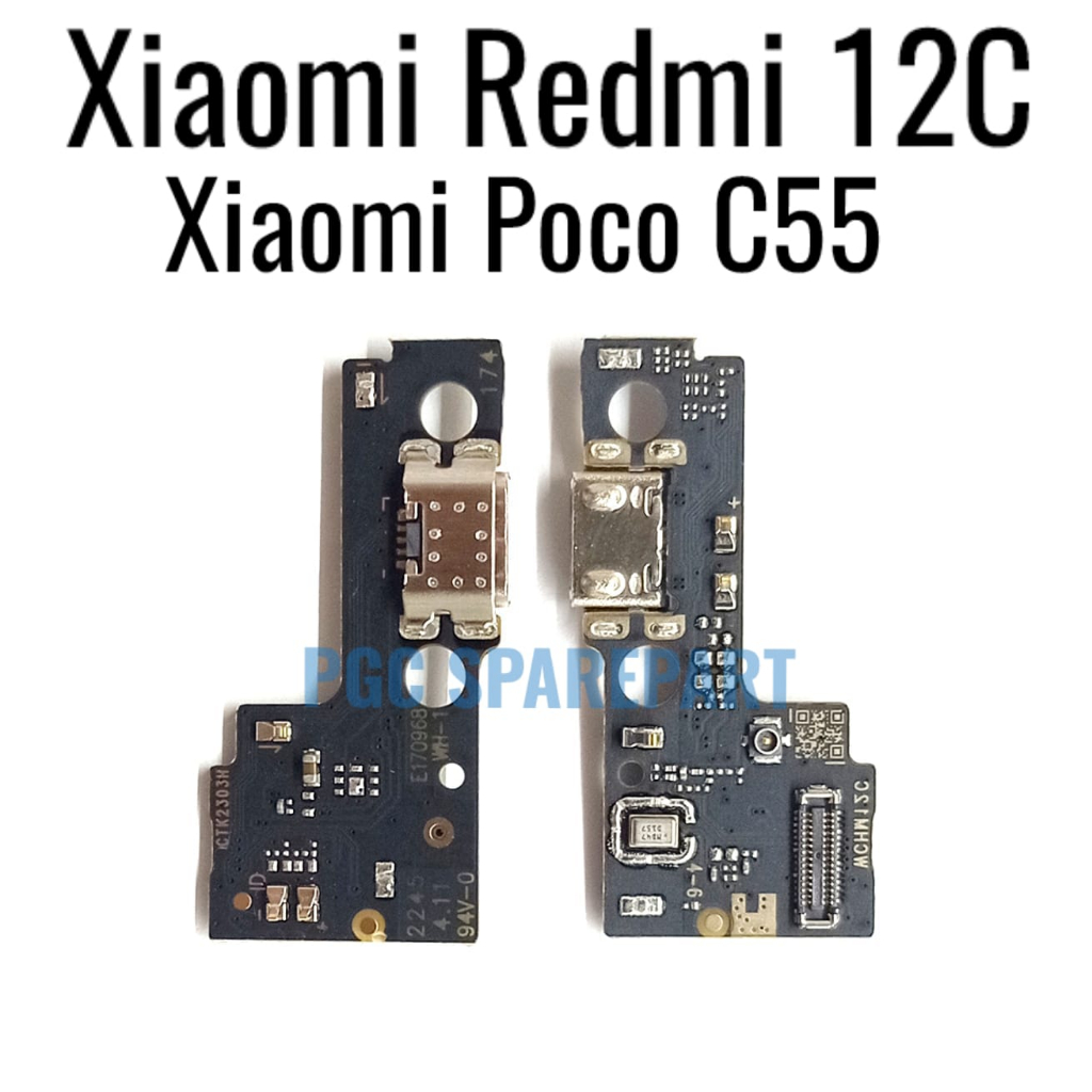 Jual Original Papan PCB Konektor Charger Cas + Mic Xiaomi Redmi 12C ...