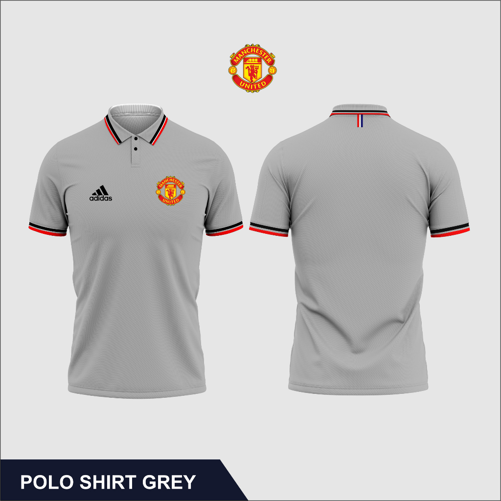 Jual Kaos Polo Shirt Pria Logo Mu Original / Kaos Wangki Atasan Pria ...