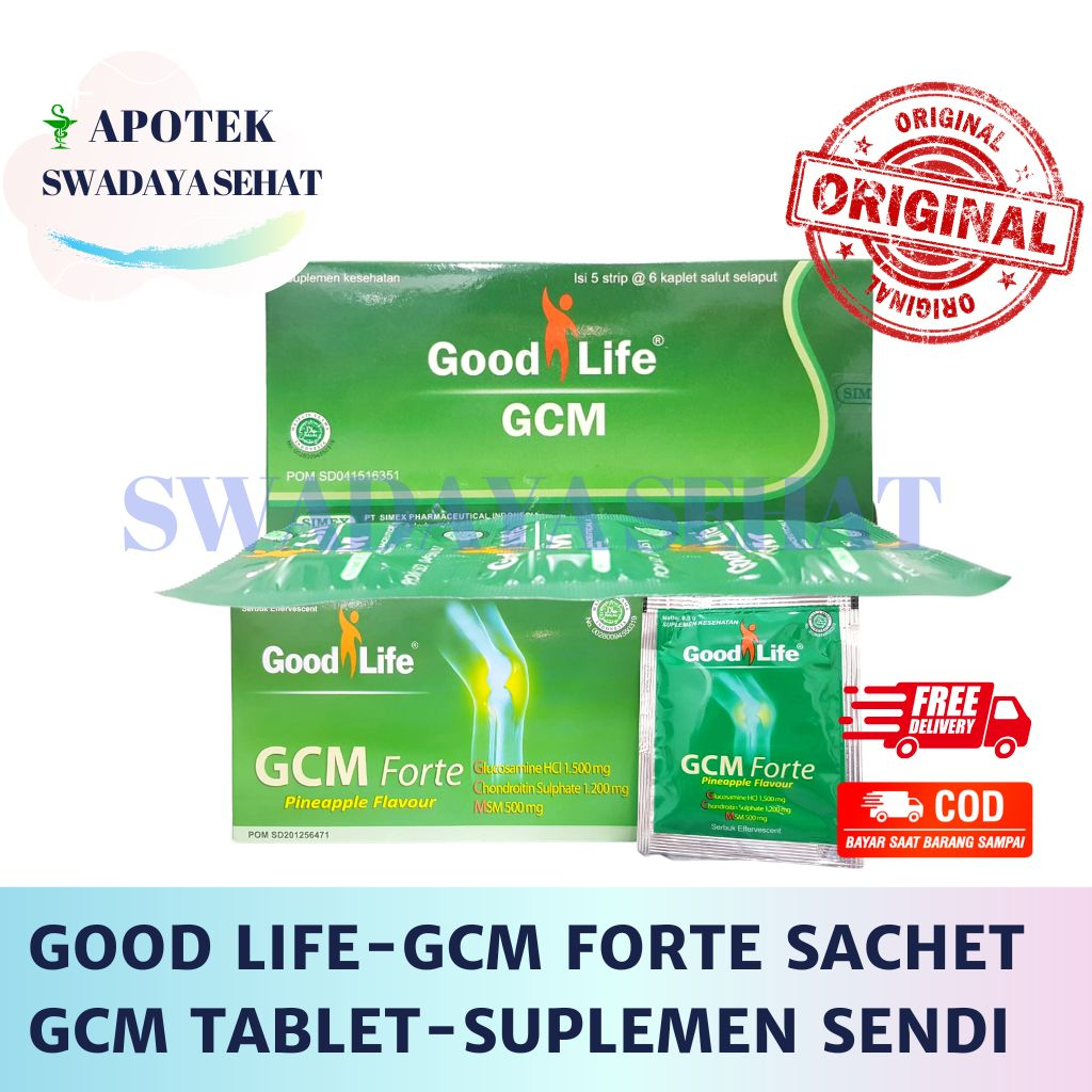 Jual GOOD LIFE GCM FORTE SACHET GCM TABLET STRIP - Suplemen Kesehatan ...