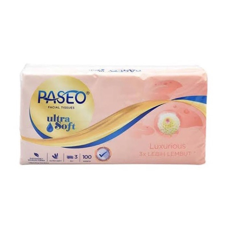 Jual TISSUE PASEO ULTRA SOFT 3 PLY 100 sheet | Shopee Indonesia