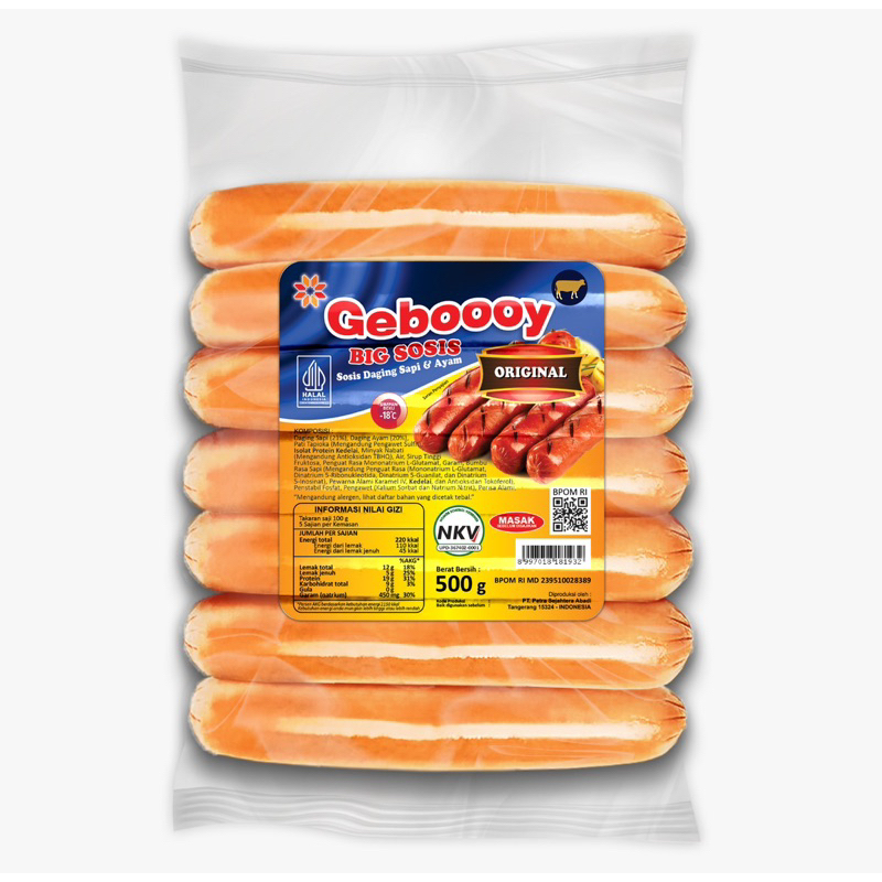 Jual sosis jumbo sosis bakar sosis geboy isi 7 500gr | Shopee Indonesia