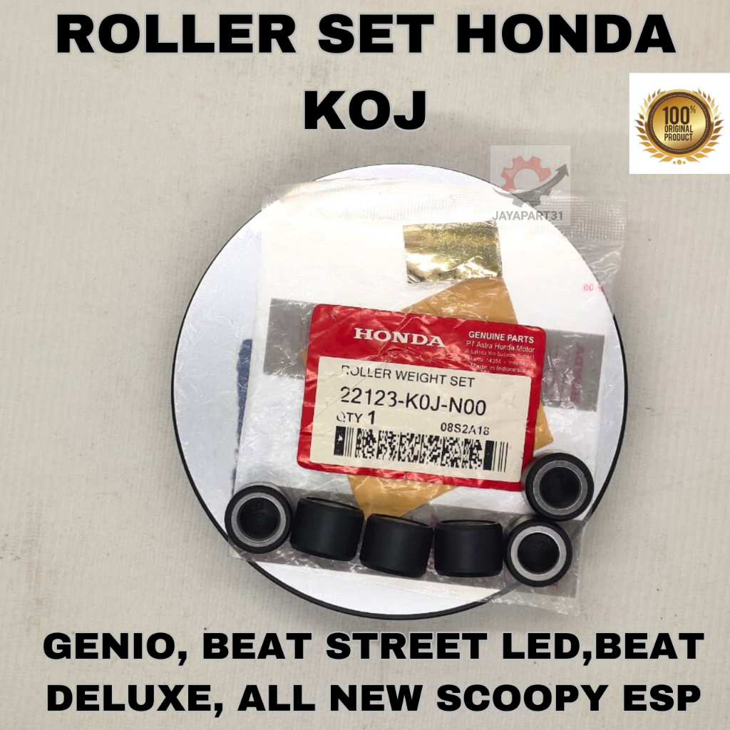 Jual ROLLER SET HONDA KOJ KUALITAS ASLI ORIGINA BEAT STREET LED, GENIO, BEAT DELUXE | Shopee ...