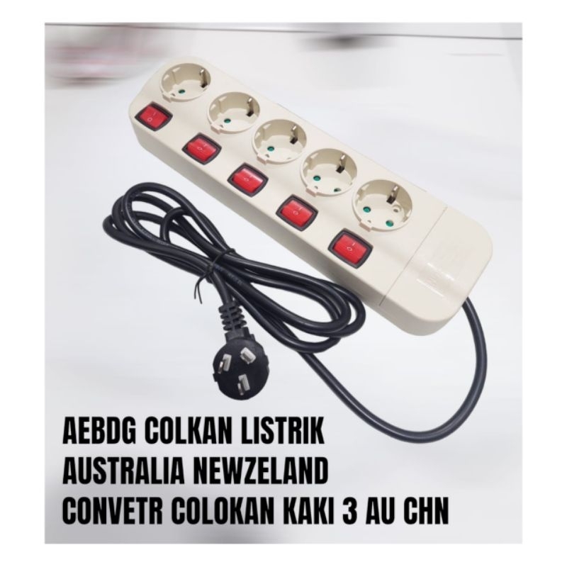 Jual AEBDG Colokan Listrik australia 3 Tipe i Australia New Zealand ...