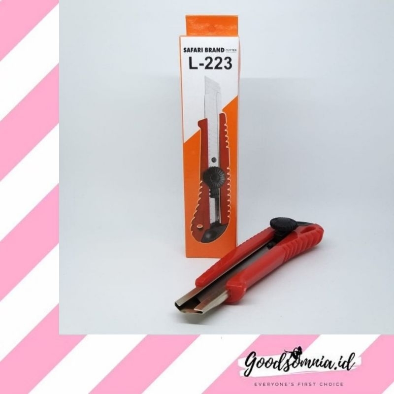 Jual Cutter BESAR Safari L-223 FREE isi Cutter 1 PCS / Pisau Cutter ...
