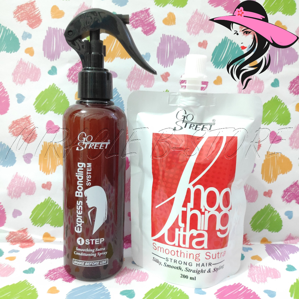 Jual GO STREET SMOOTHING SUTRA KERATIN PAKET STEP 1 & 2 | Shopee Indonesia