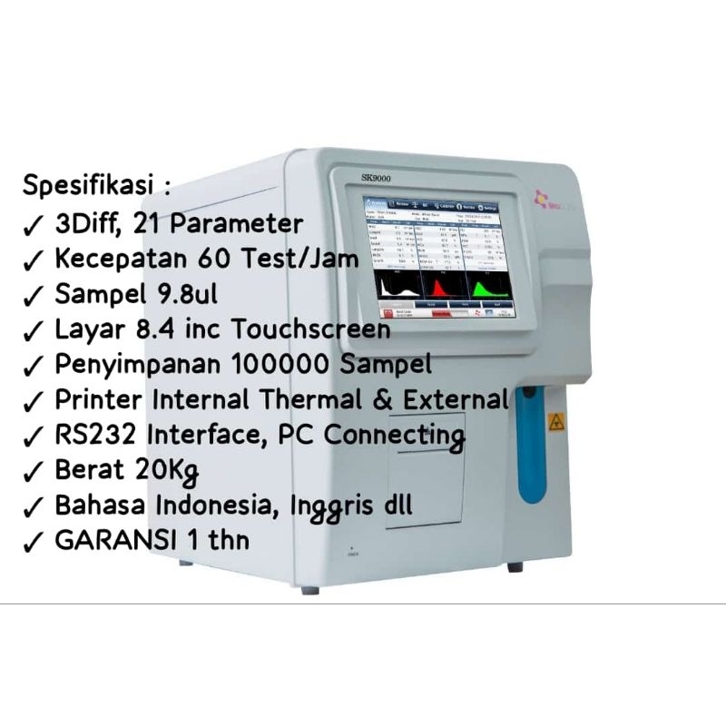 Jual HEMATOLOGY ANALYZER SINOTHINKER SK9000 KLINIK DAN RUMAH SAKIT MESIN BERKUALITAS | Shopee ...
