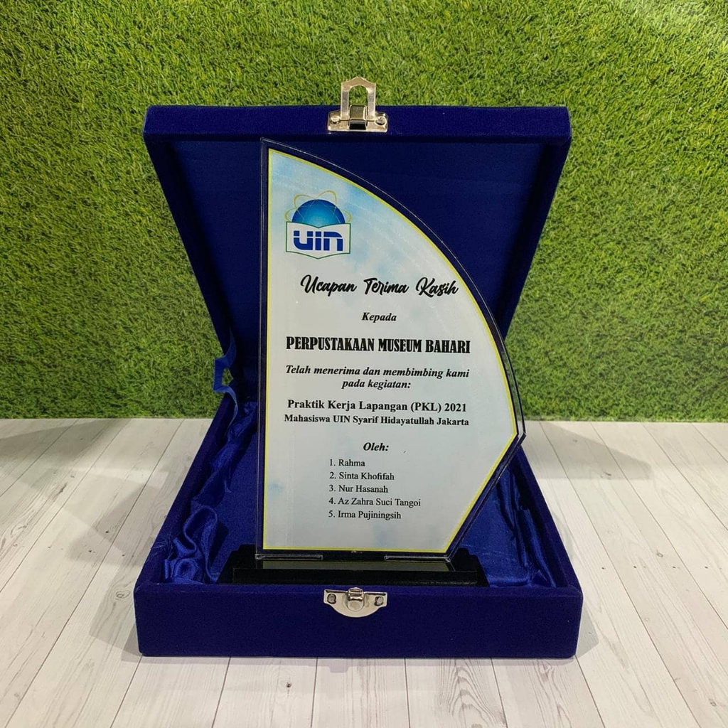 Jual Desain Custom/ Plakat Penghargaan/ Ucapan Terima Kasih/ Plakat ...