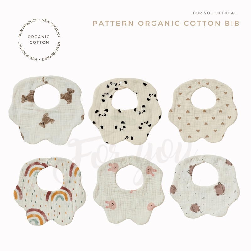 Jual FORYOU - PATTERN BIB ORGANIC COTTON | CELEMEK KAIN BAYI & ANAK ...