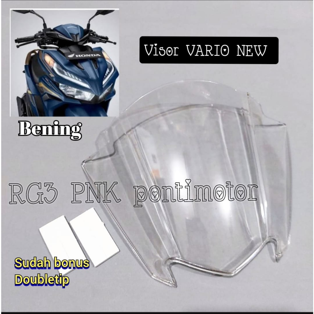 Jual Visor Windshield VARIO 125 NEW ISS 2022-2023 bening | Shopee Indonesia