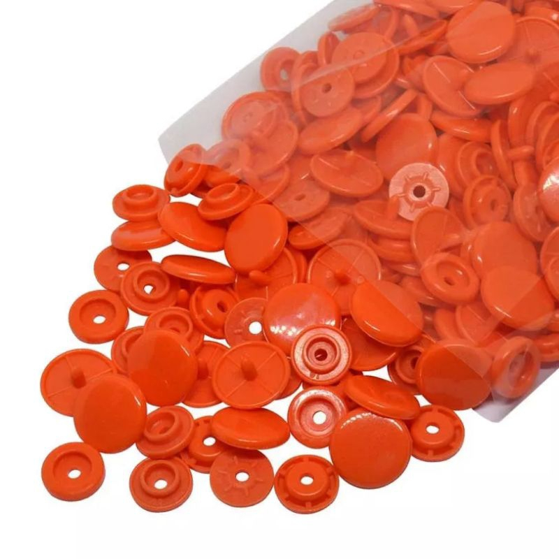 Jual Kancing Knop snap Plastik warna hitam Putih merah Oren kuning ...