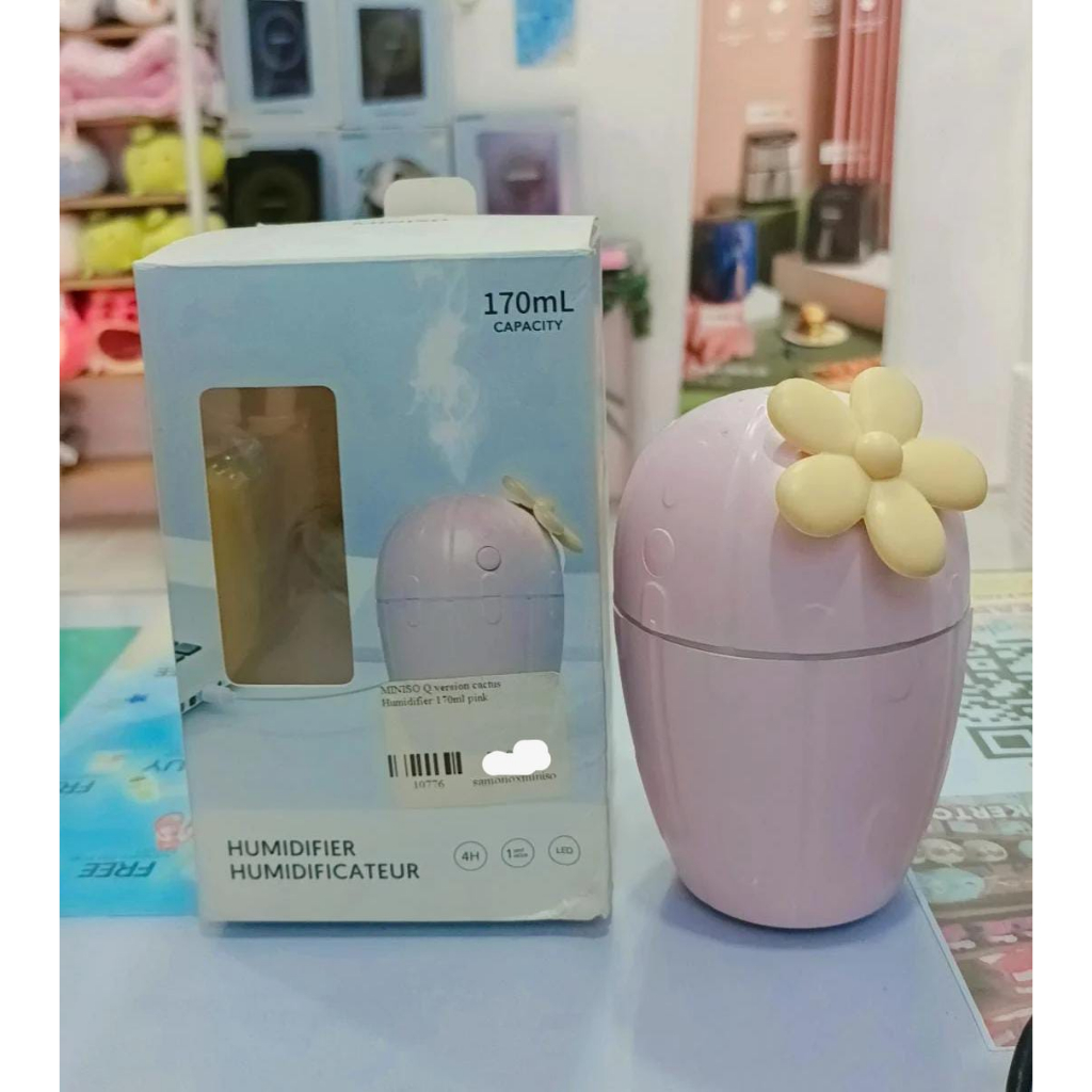 Jual MINISO Q Version cactus Humidifier 170ml | Shopee Indonesia