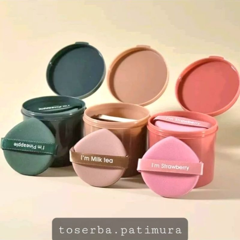 Jual (harga 7 Spon) set 7 in 1 air puff cushion foundation spon make up ...