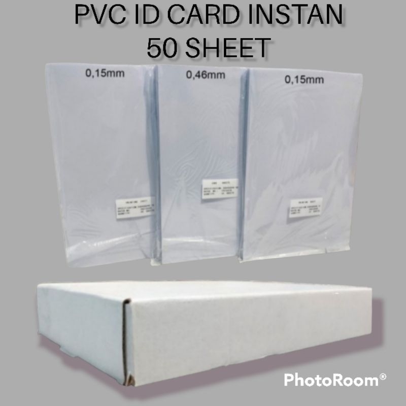 Jual Kertas Pvc Id Card A4 isi 50 sheet Bahan Tebal Import Bahan Pvc Id ...