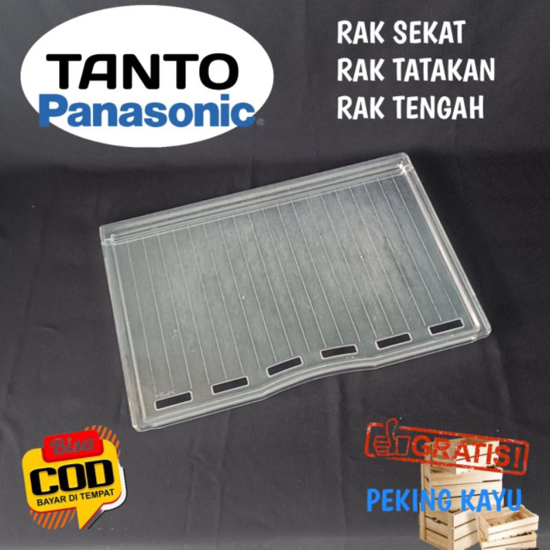 Jual RAK SEKAT RAK TATAKAN KULKAS TANTO PANASONIC UKURAN 42,5- x 28cm ORIGINAL | Shopee Indonesia