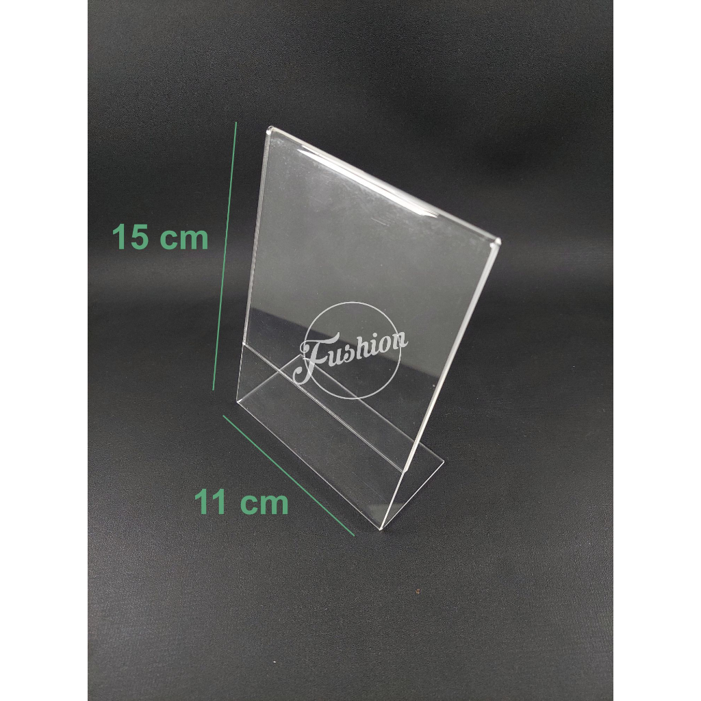 Jual Akrilik Tempat Brosur A6 / Acrylic Tent Card Holder Stand / Qris ...