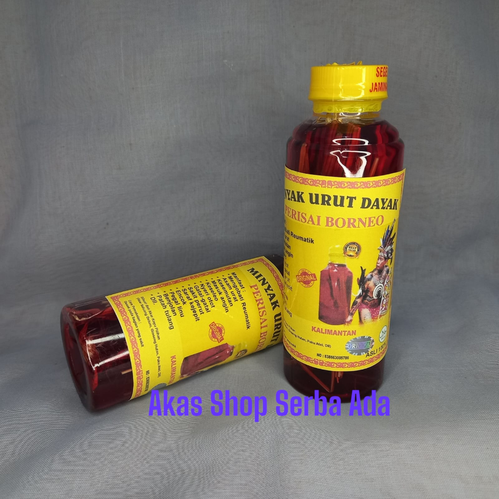 Jual Minyak Urut Gosok Pijat Dayak Perisai Borneo 250 Ml Kalimantan 5362