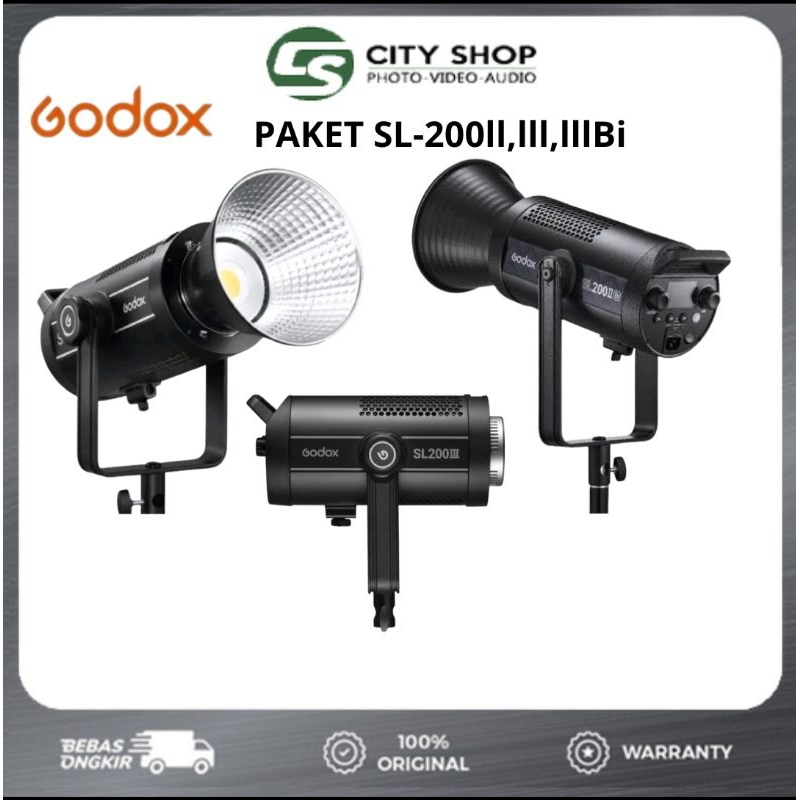 Jual GODOX SL200 ll,SL-200lll,SL200 lll Bi LED VIDEO LIGHTING STUDIO ...