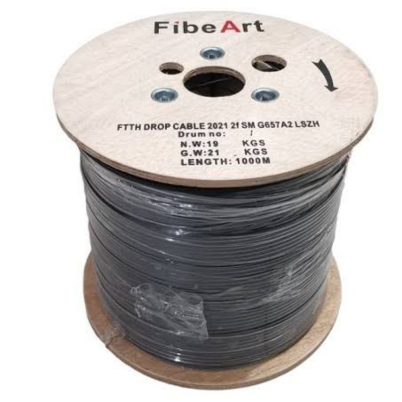 Jual DROPCORE / Kabel Drop Wire Optik / KABEL FO 2 CORE 3 SELING 1000M ...