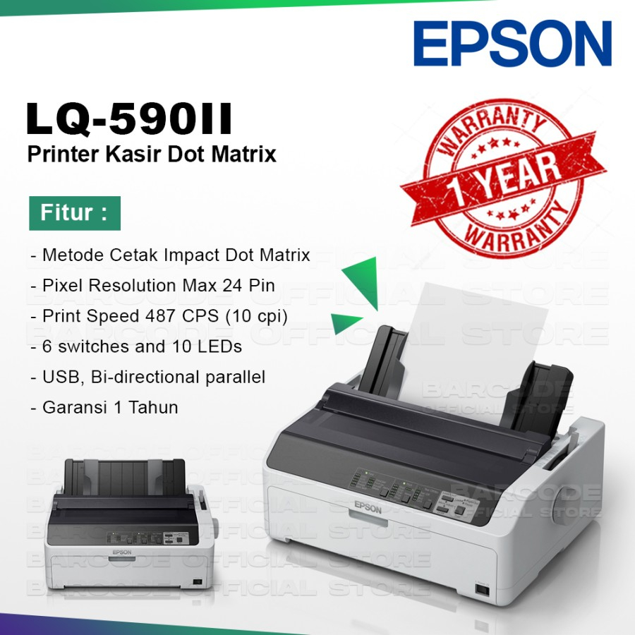 Jual Printer Cetak Dot Matrix Epson LQ-590II / LQ590II / LQ 590II Print ... Jual Printer Cetak Dot Matrix Epson LQ-590II / LQ590II / LQ 590II Print ...