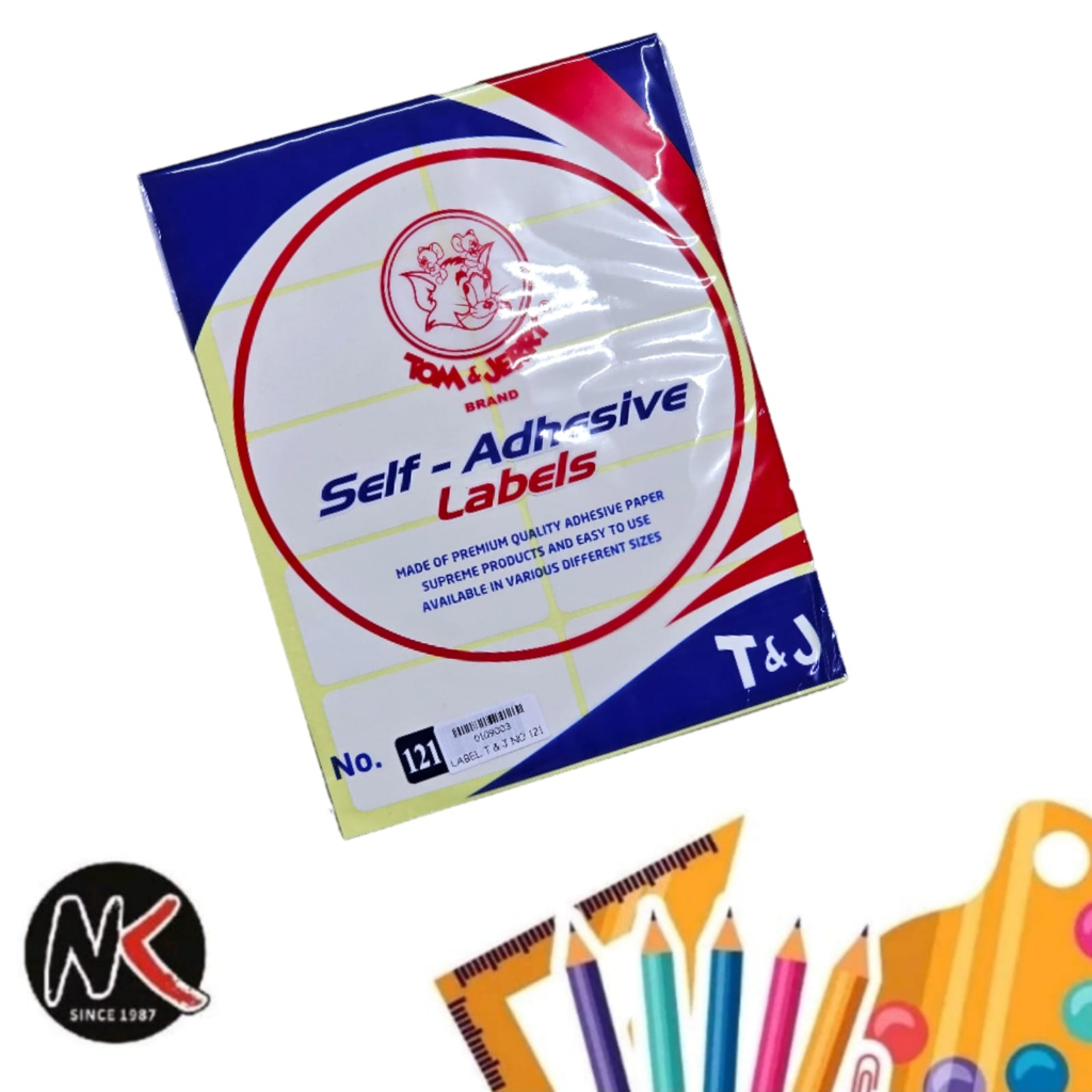 Jual Label / Stiker tempel / Self Adhesive Tom & Jerry (T&J) No 121 ...