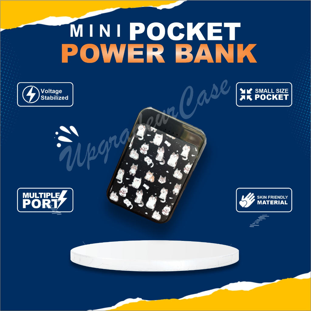 Jual [CAT LOVERS]POWERBANK MINI KARAKTER 2 USB KAPASITAS 10000MAH MOTIF ...
