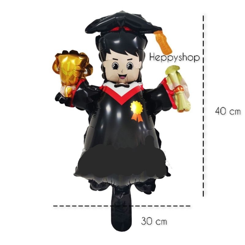 Jual Balon Wisuda Kelulusan Graduation Baloon Piala Toga Graduation ...
