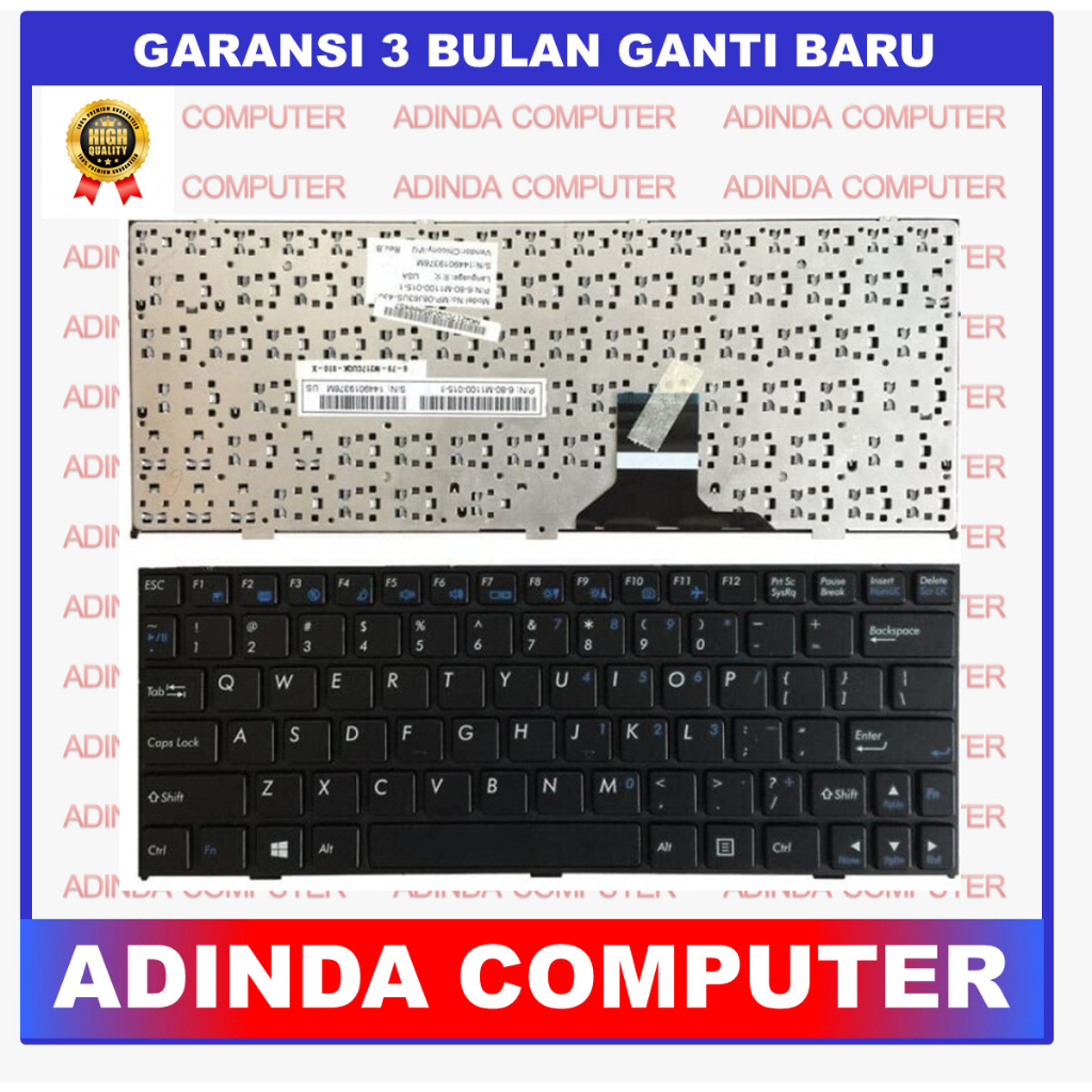 Jual Keyboard Axioo Pico PJM 512 522 615 812 912 CJM W217 Zyrex M1100 ...