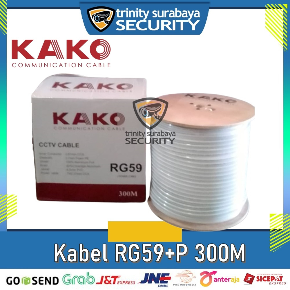 Jual Kabel CCTV Coaxcial RG59+P KAKO 300M | Shopee Indonesia